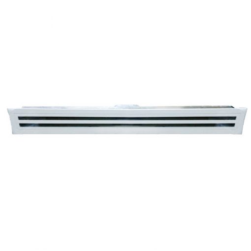 Linear 2 Slot Vent 1200mm White with 150mm Adaptor Box