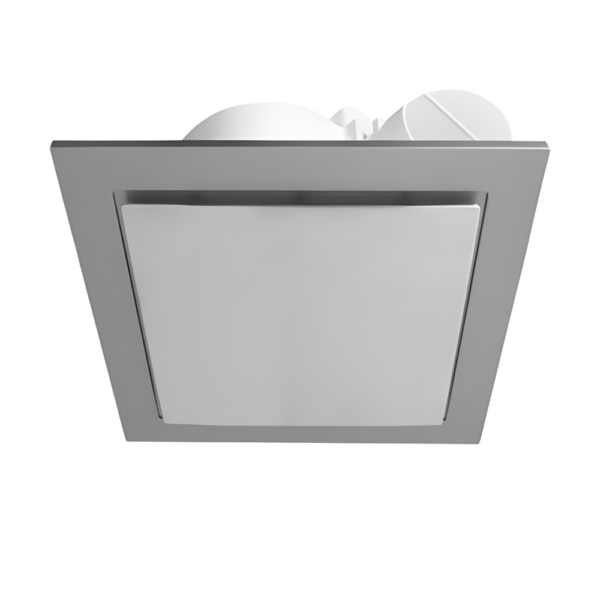 Airbus 200 Square Low Profile Exhaust Fan - Silver| Pure Ventilation