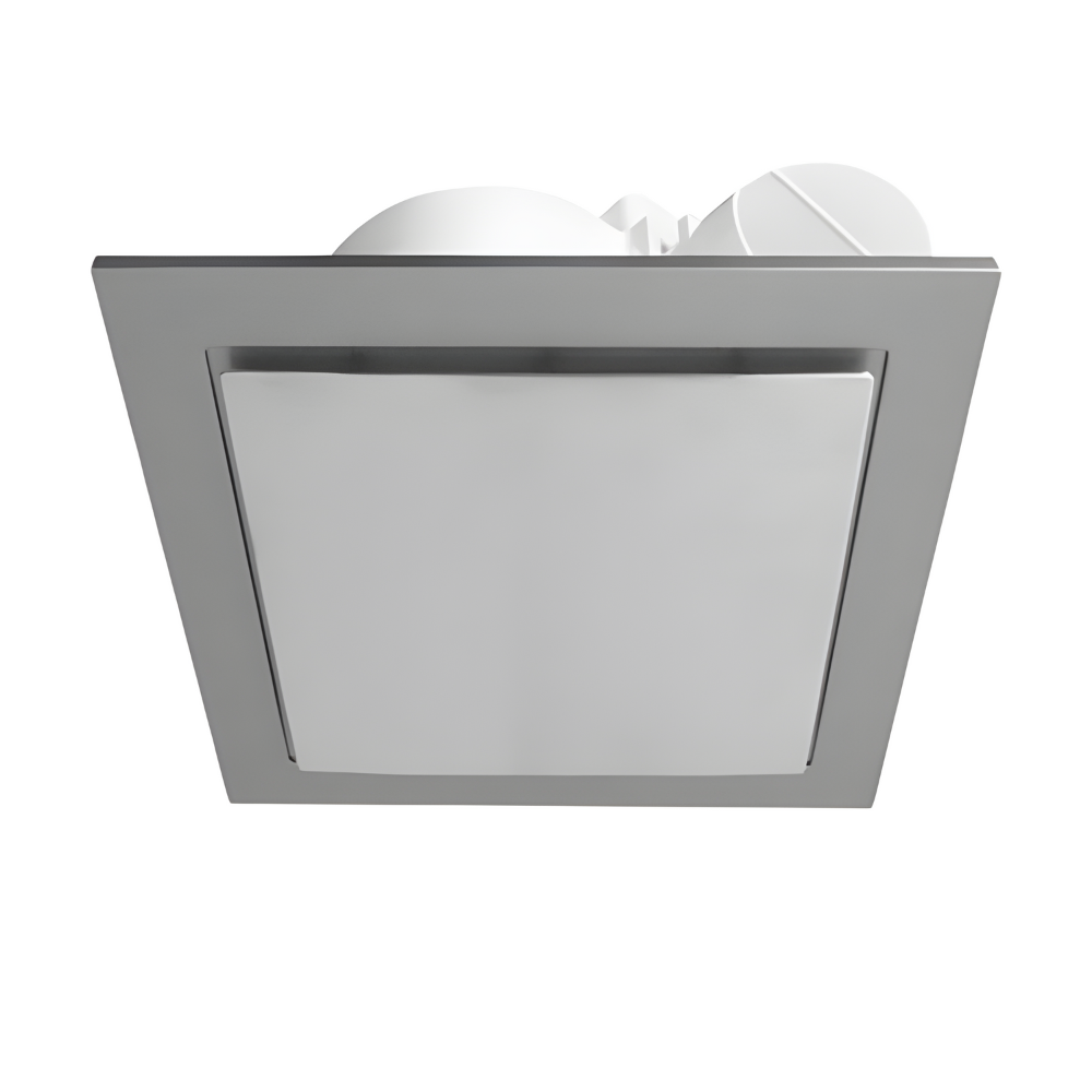 Airbus 200 Square Low Profile Exhaust Fan - Silver| Pure Ventilation