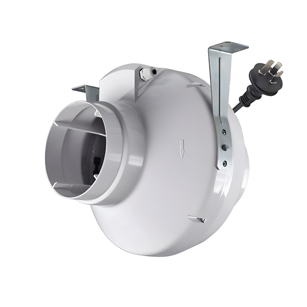 Fanco VK Inline Fans | 200mm | With Lead & Plug