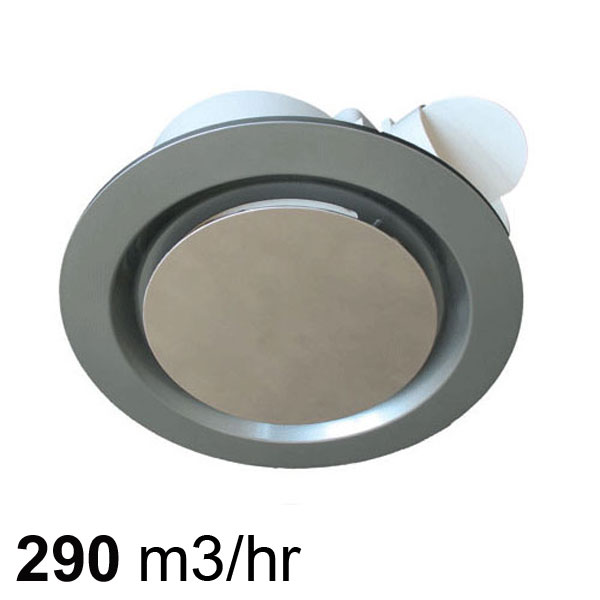 Airbus 225 Low Profile Exhaust Fan - Silver| Pure Ventilation