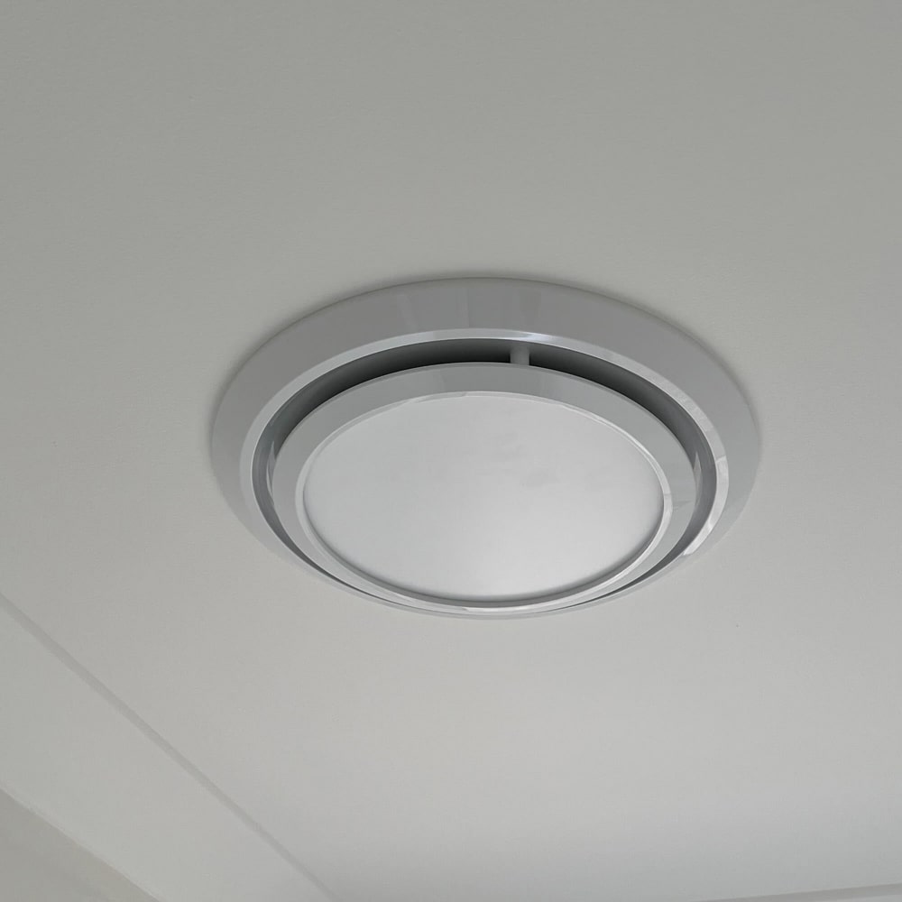 Fanco Luna Quiet Boost Exhaust Fan with LED Light - White