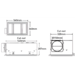 Mercator Domino Bathroom Heater in White | Pure Ventilation