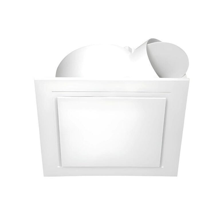 Airbus 200 Square Exhaust Fan with Run on Timer - White