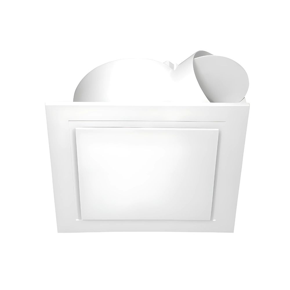 Airbus 250 Square Exhaust Fan with Adjustable Timer - White