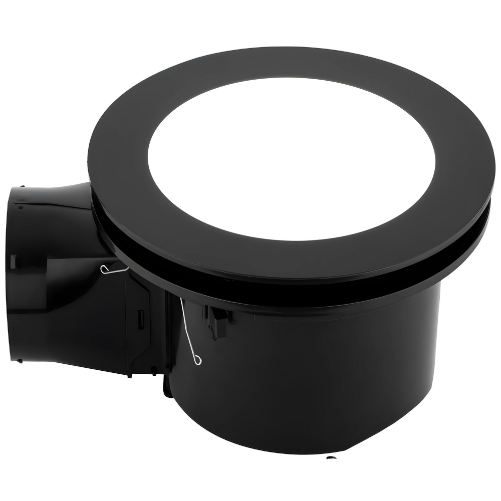Mercator Turboline Round Exhaust Fan 300 with CCT LED - Black