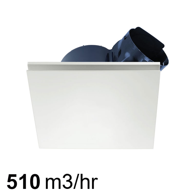 Airbus EC 500 Exhaust Fan Square with Wall Control - White | Pure ...