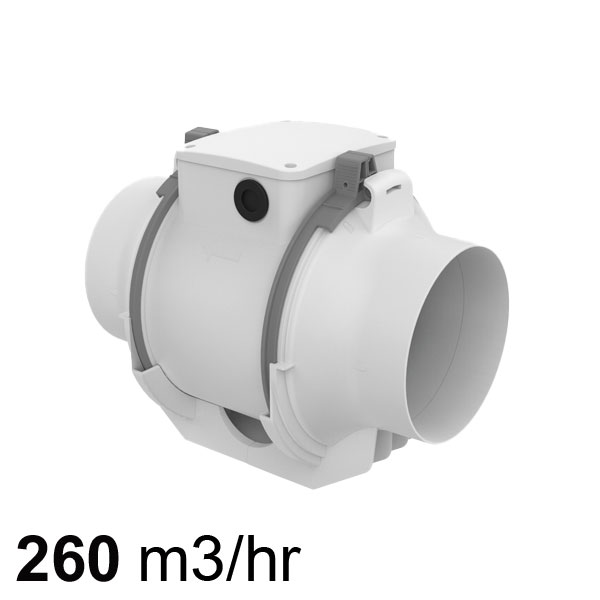 Oerre Linear Mixed Flow Inline Fan 100mm | Pure Ventilation